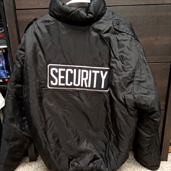 national patrol | Jackets & Coats | Black Security Jacket | Poshmark